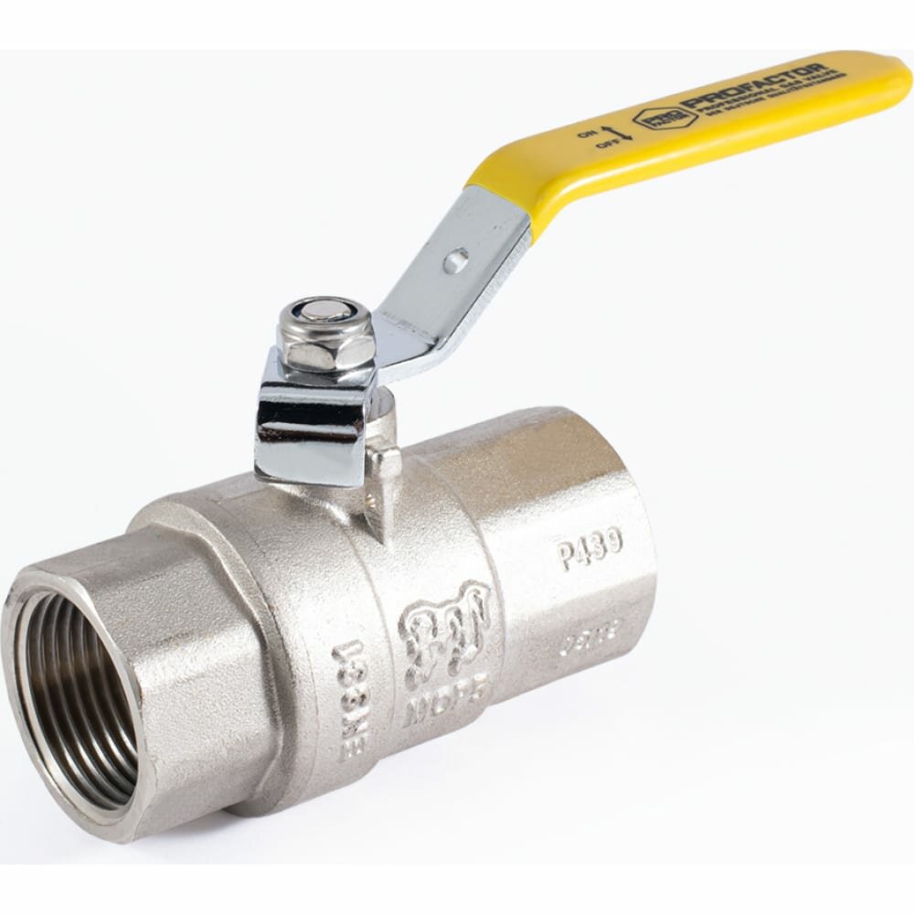 Шаровой кран для газа PROFACTOR в/в рычаг 1 дюйм