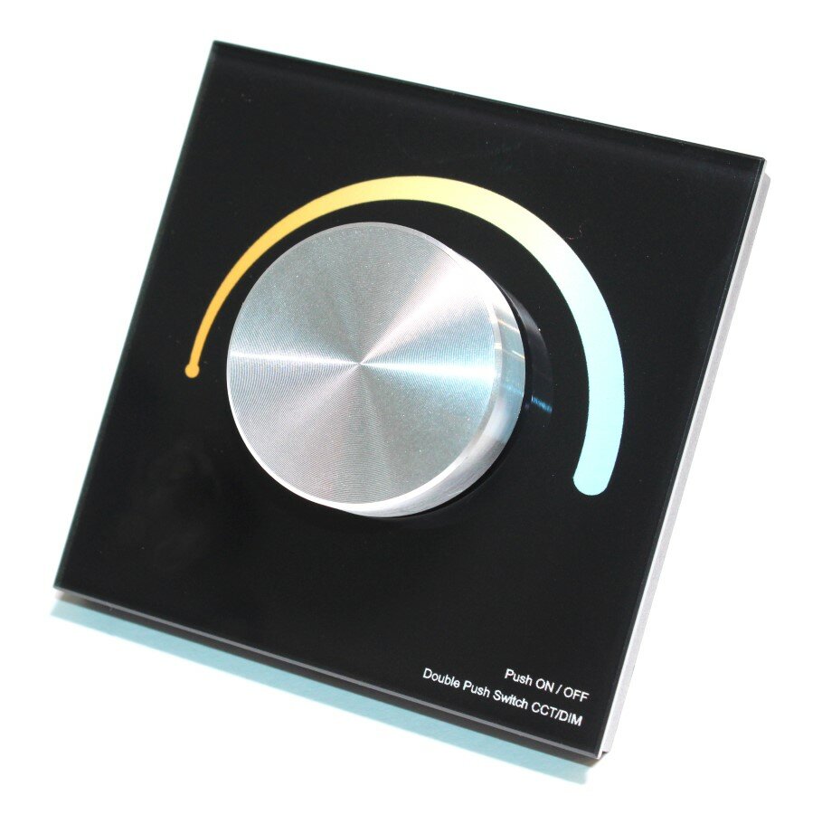 Rotary SMART-P2-MIX-G-IN Black (3V, 2.4G), Панель сенсорная поворотная MIX, 86х86х48 мм, Arlight