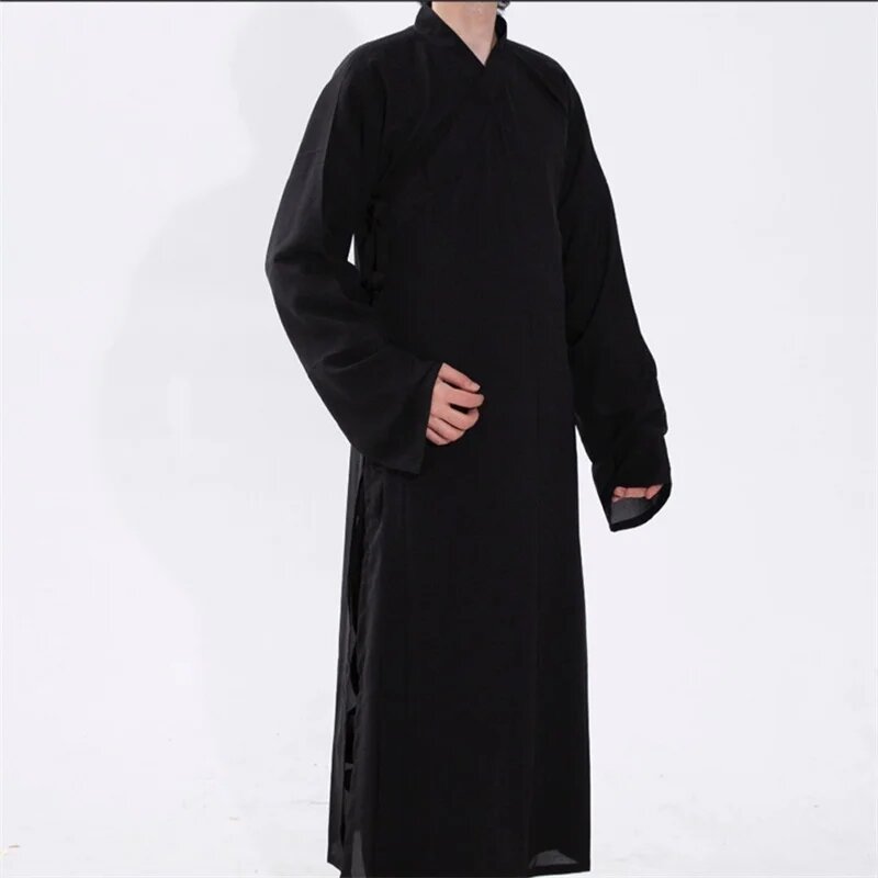 Ханьфу из полиэстера Черный, XXL, Black(Regular Sleeve