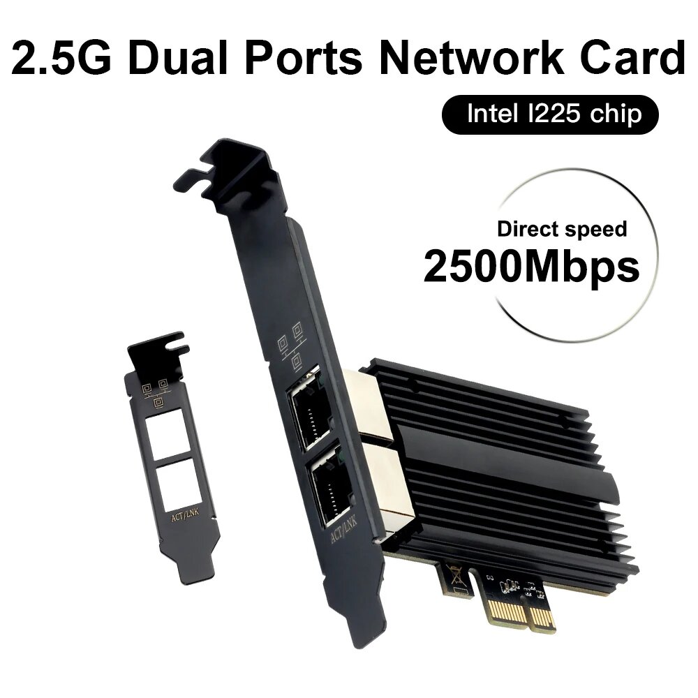 2,5G сетевая карта Intel i226-V 2 Port 2.5G Port
