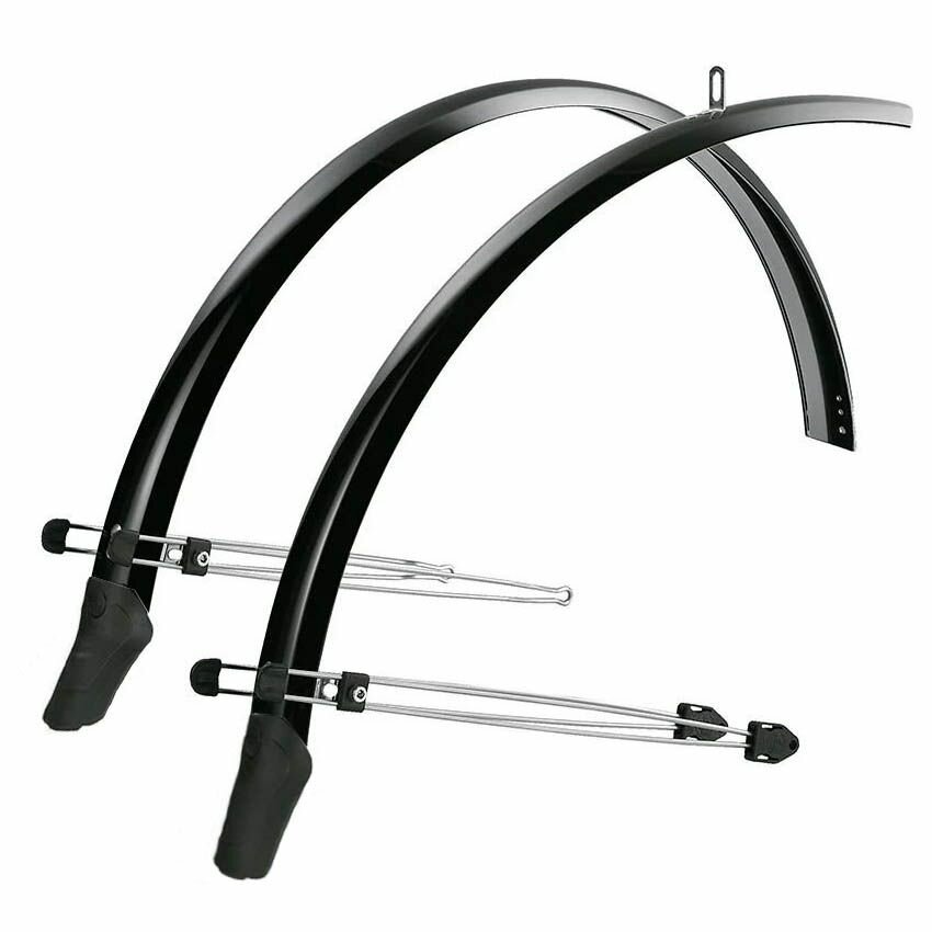 Комплект крыльев для велосипеда SKS Commuter 28 Road Aluflex 35 A, ширина 35мм , черные с брызговиками.