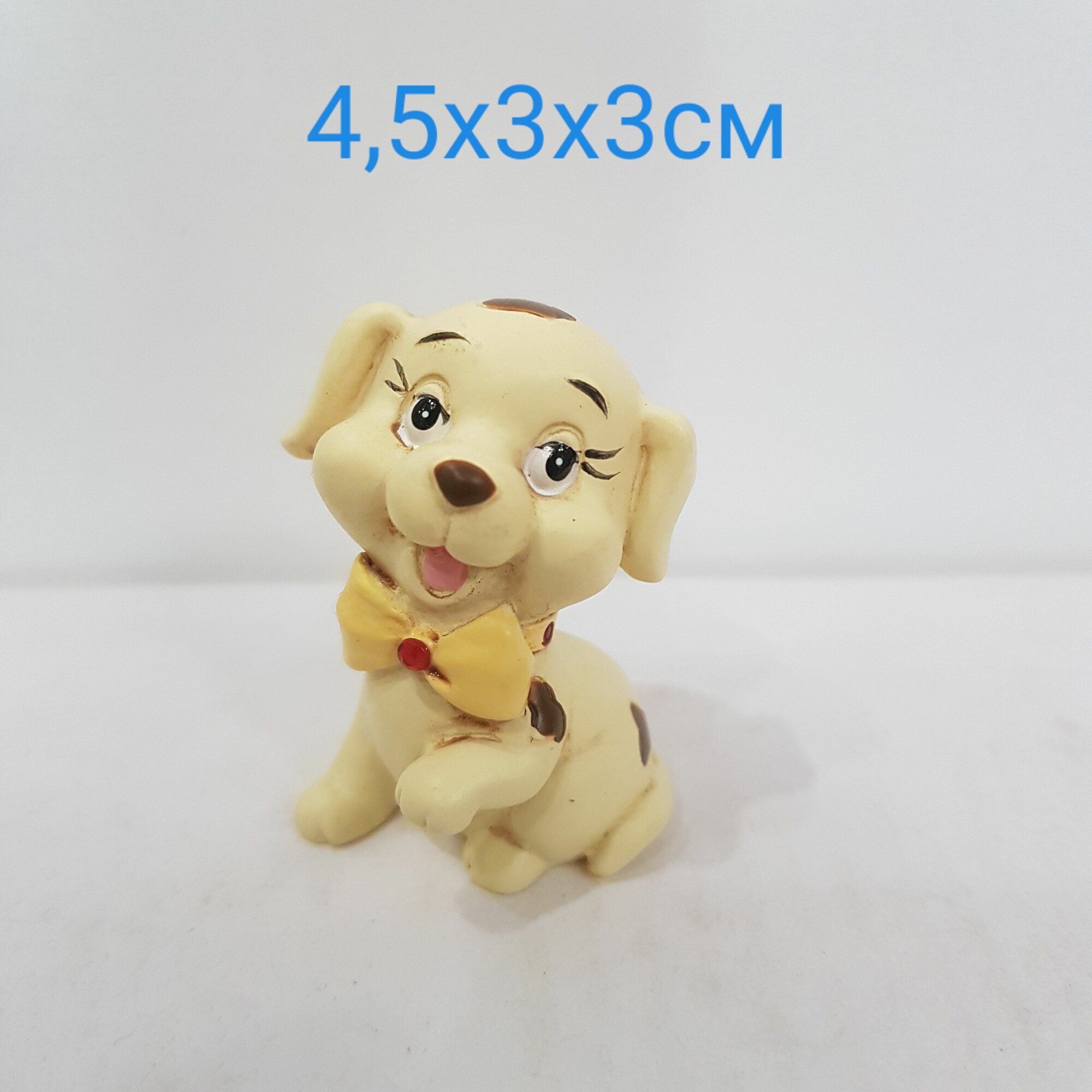 Фигурка декоративная "Собачка" мини 4,5х3х3см, полистоун 1556С