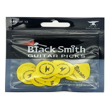 Набор медиаторов 12шт. BlackSmith Teardrop Picks TDP010YW-H Heavy 1.0mm Yellow