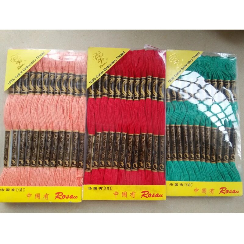 Нитки для вышивания "Rosace", хлопок, 12 шт. 200 pcs