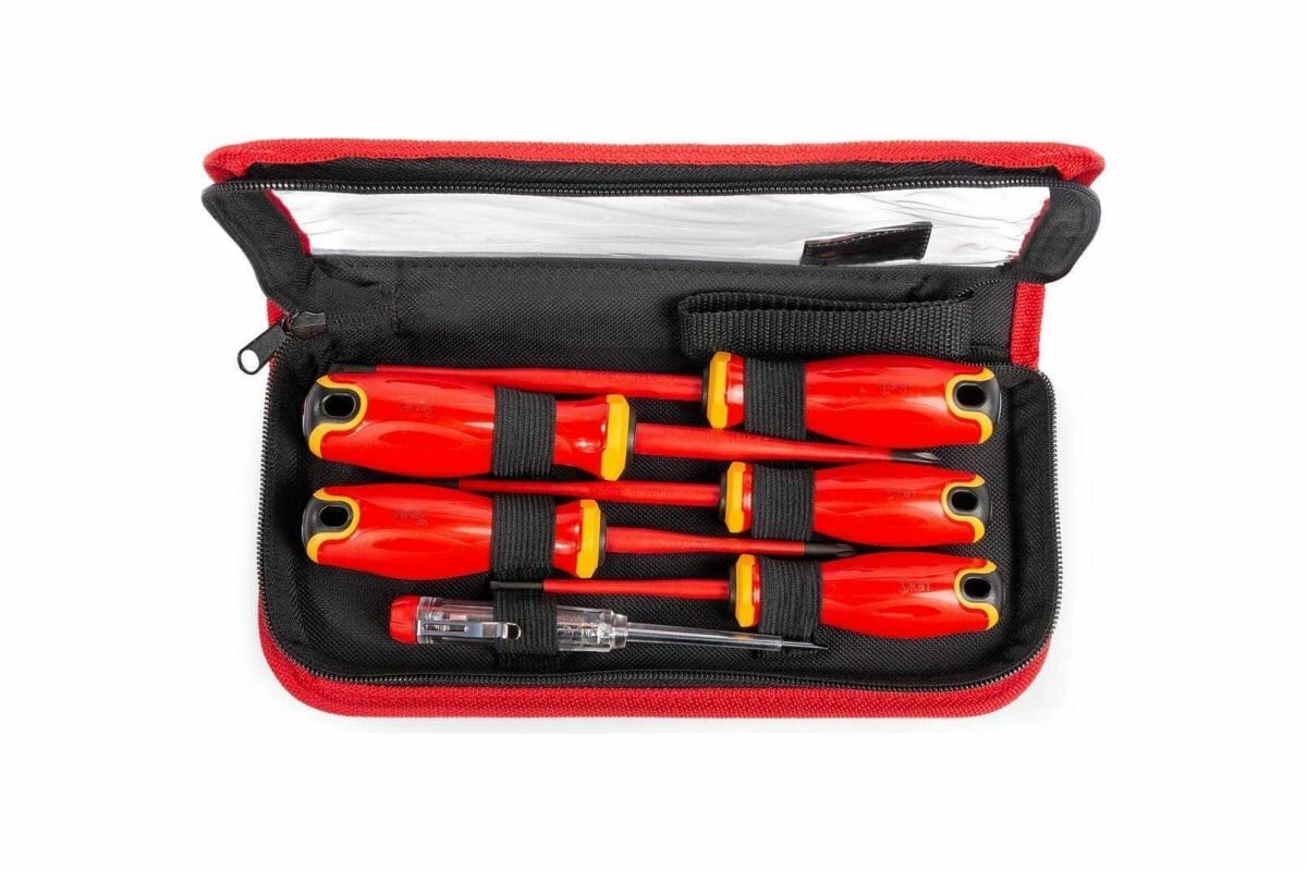 КВТ Набор диэлектр. отверток "слим" нио-2206 () 88932