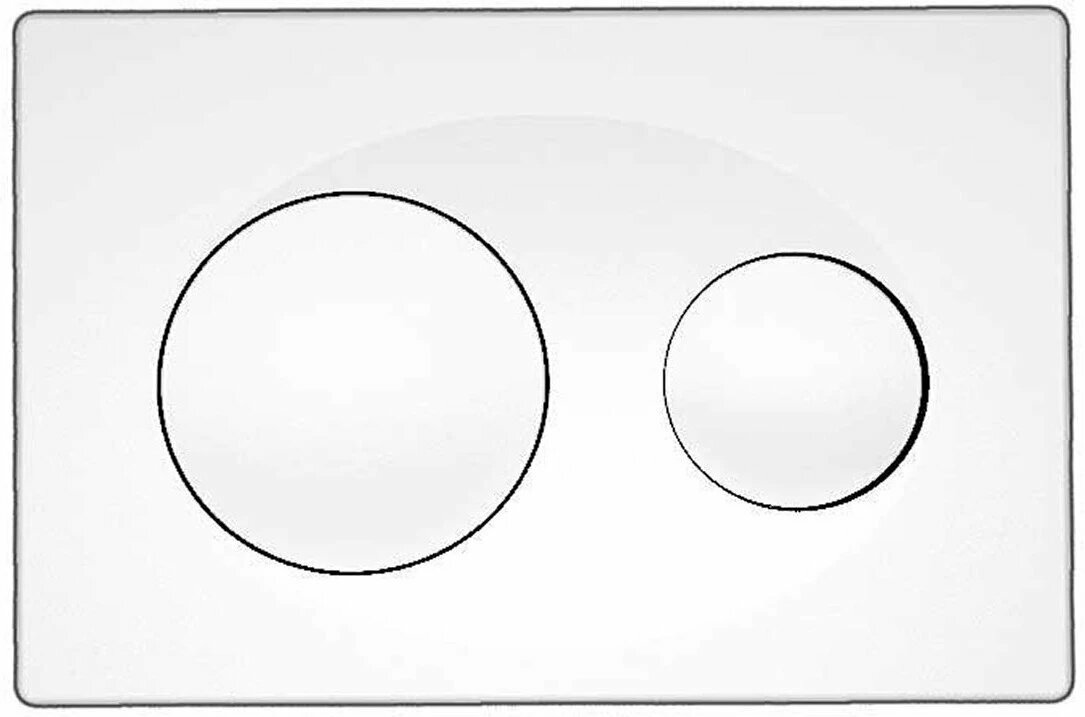 Кнопка смыва Azario двойная, белый (AZ-8200-0012) AZ-8200-0012/P40-0130-0025