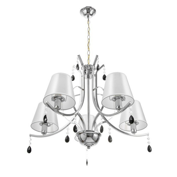 Люстра "Джорди" 5хЕ27 40Вт хром 70х70х55-75 см, 9920196