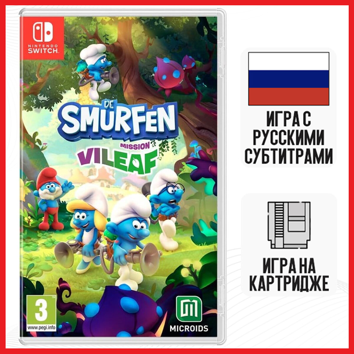 Игра Смурфики - Операция Злолист (SWITCH, русские субтитры)