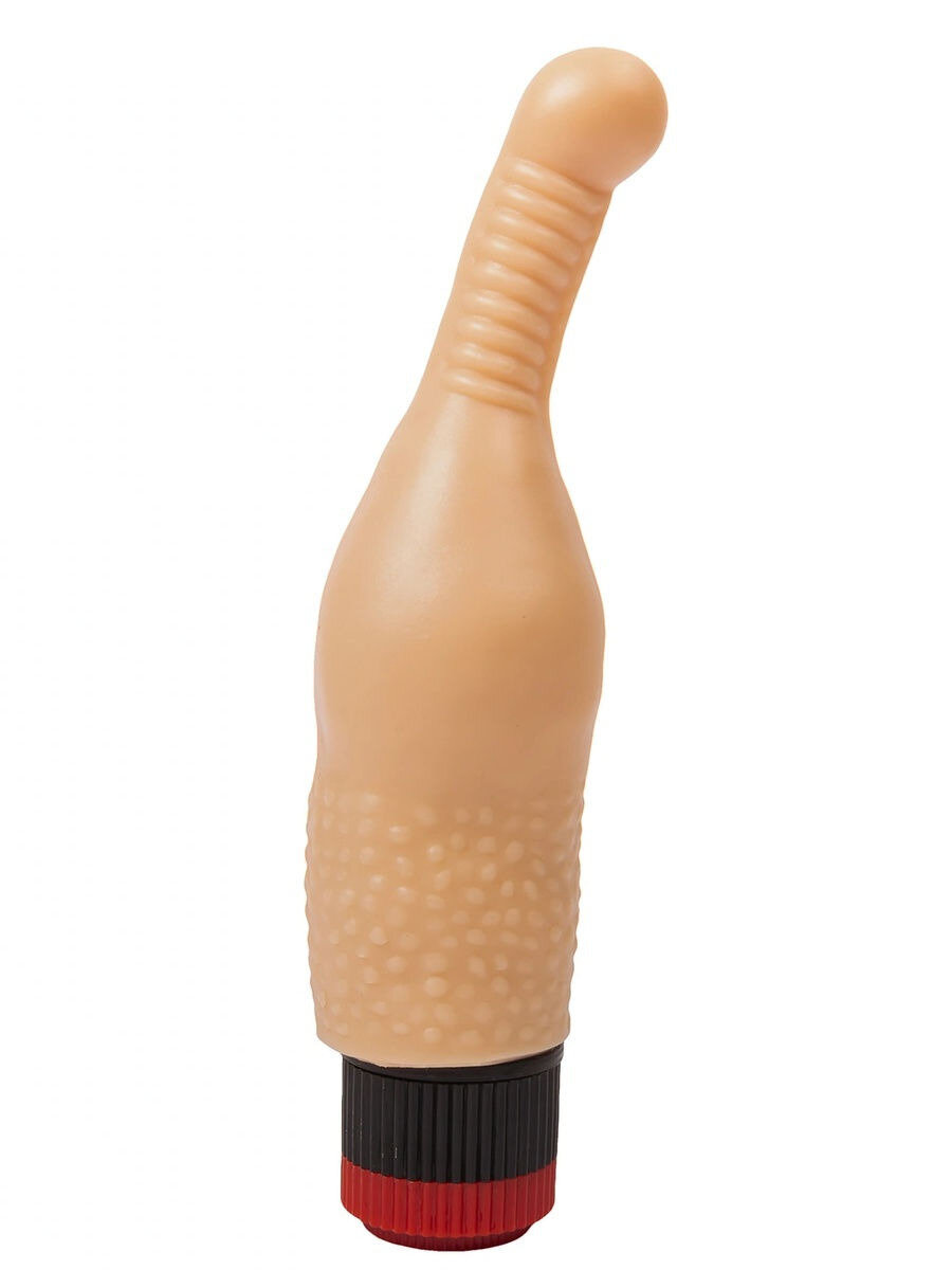 Классический медицинский мужской вибромассажер простаты, телесного цвета, 21см