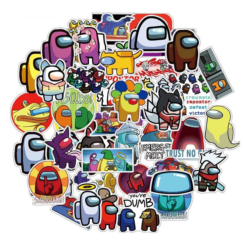 Набор наклеек Among Us 50 шт