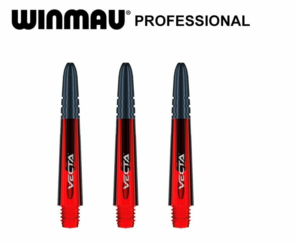 Композитные хвостовики 3шт (Red, Short, 33mm) Winmau Vecta. Аксессуары для дротиков Дартс.