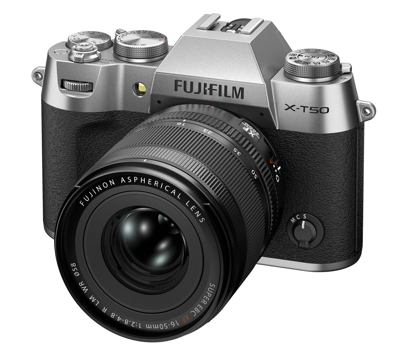 Беззеркальный фотоаппарат Fujifilm X-T50 Kit XF 16-50mm f/2.8-4.8, серебристый