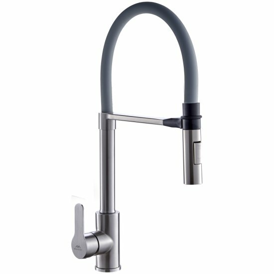 Смеситель Fashun для кухни с гибким силиконовым изливом и магнитным фиксатором (A54511-12)