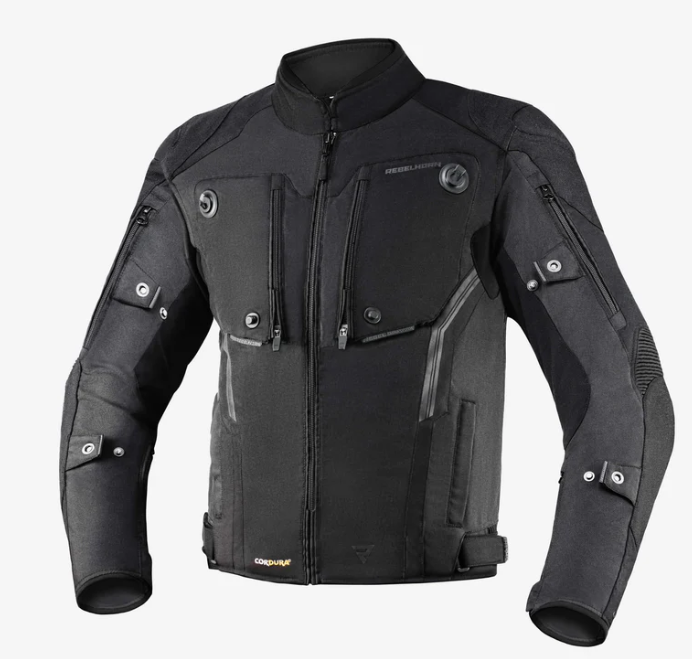 Куртка мотоциклетная текстильная Rebelhorn Borg Black, размер S
