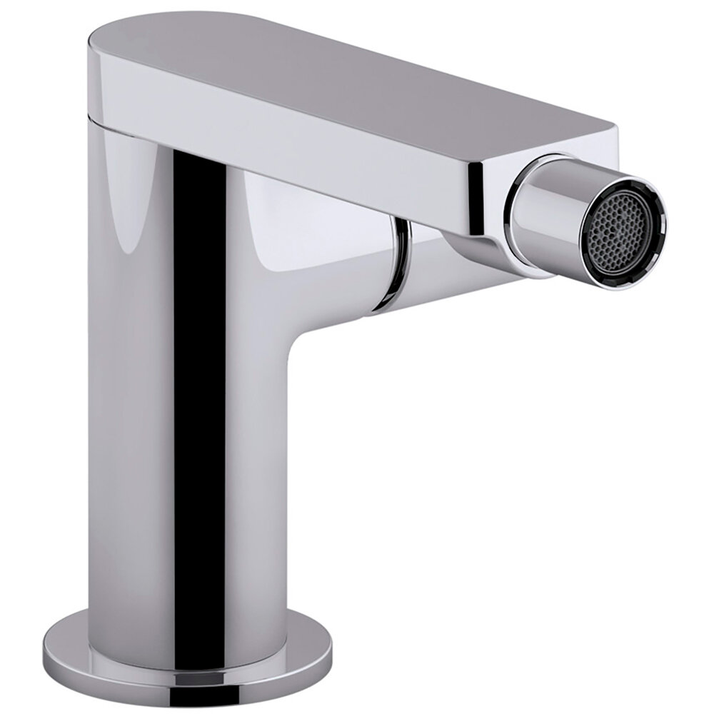 Смеситель Jacob Delafon COMPOSED для биде, металлический слив с заглушкой, хром E73075-CP