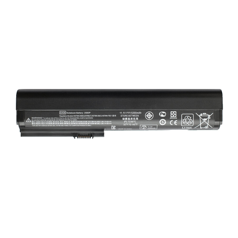 Аккумулятор 11.1V для ноутбука HP Elitebook 2570p / HP Elitebook 2560p / SX06 / SX09 / SX06XL / HSTNN-C49C / HSTNN-C48C / HSTNN-UB2L / HSTNN-DB2L / SX09XL / HSTNN-UB2K / HSTNN-I92C / HSTNN-I08C / HSTNN-DB2M - oem, 4400mAh