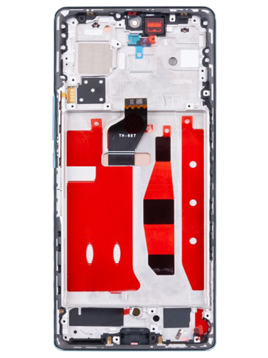 Дисплей для Huawei Honor 70 модуль с рамкой и тачскрином (зеленый) (HQ)