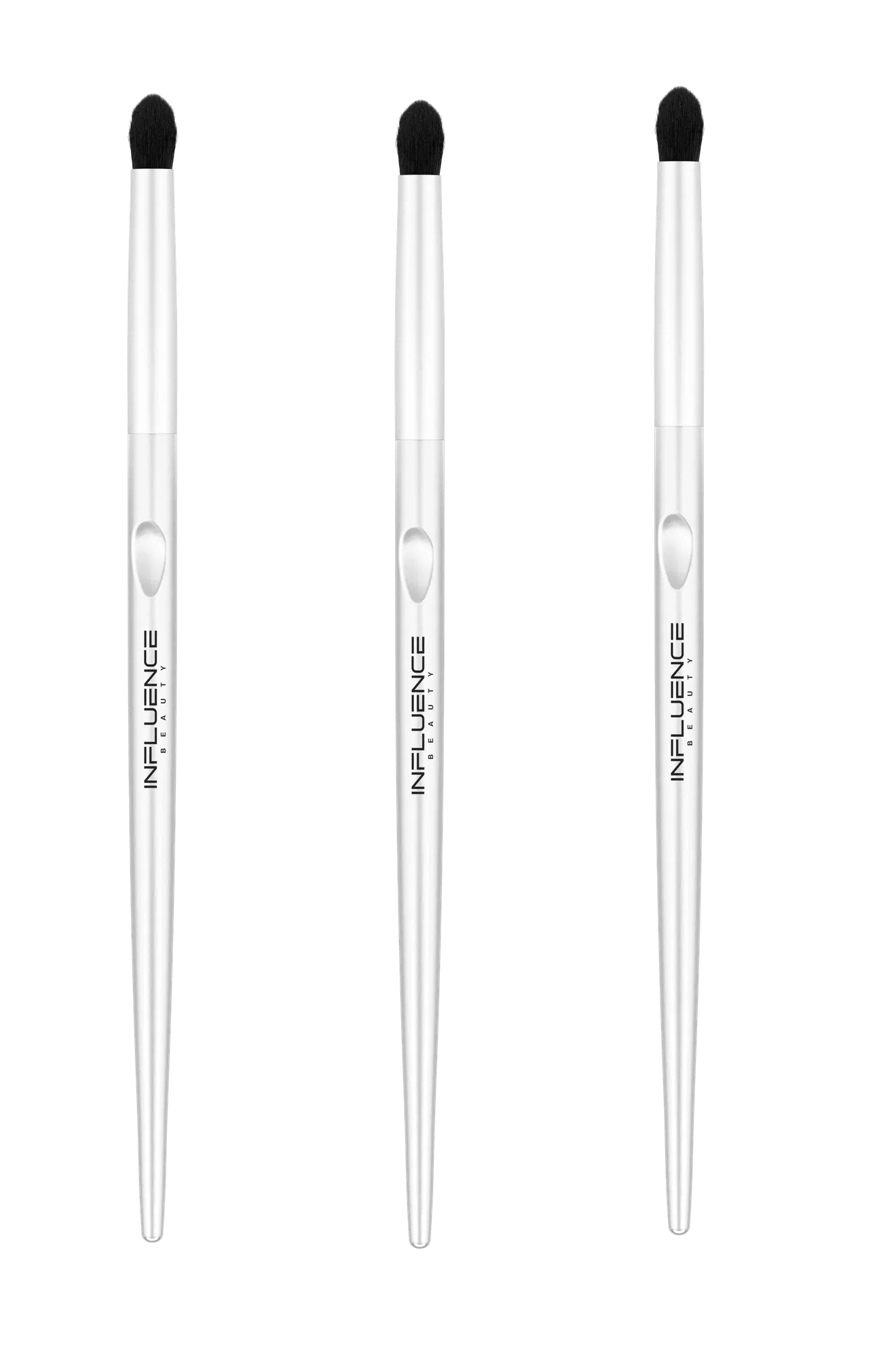 Кисть для растушевки теней и карандаша Influence Beauty E/PB-06R / Precise Eyeshadow Brush 3 шт