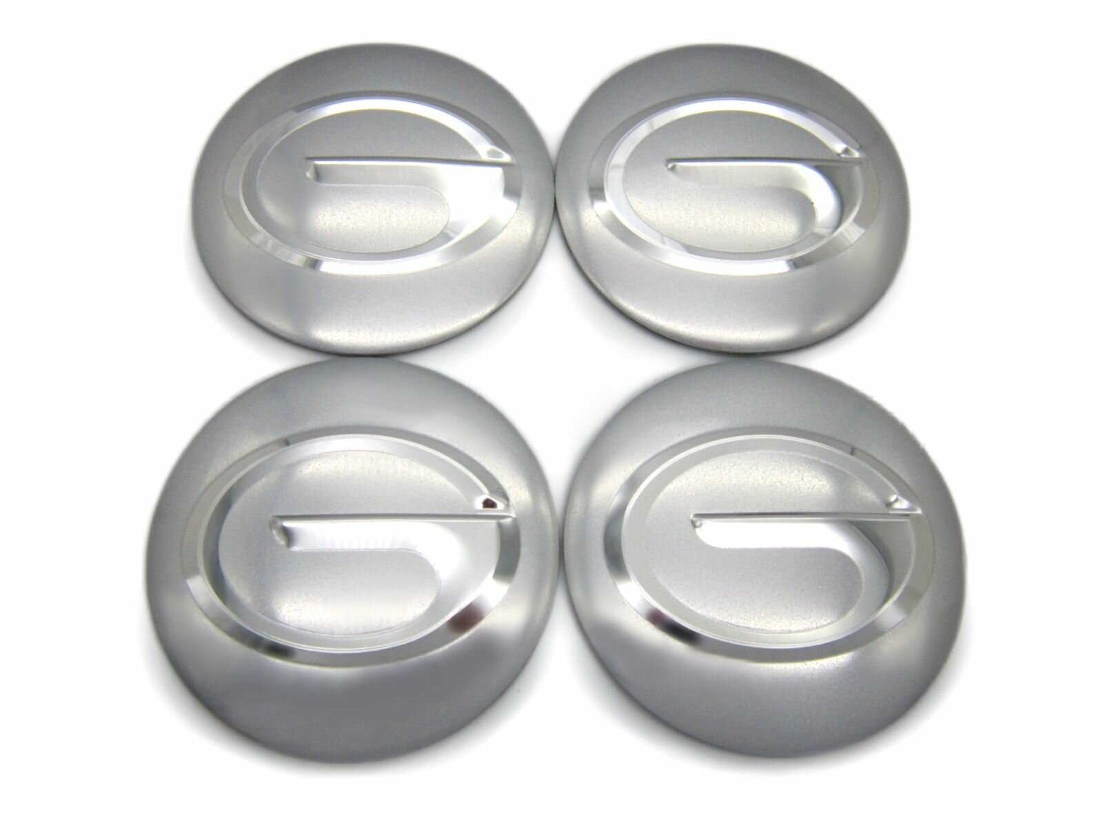 Наклейки на колесные диски GAC silver D-56 mm