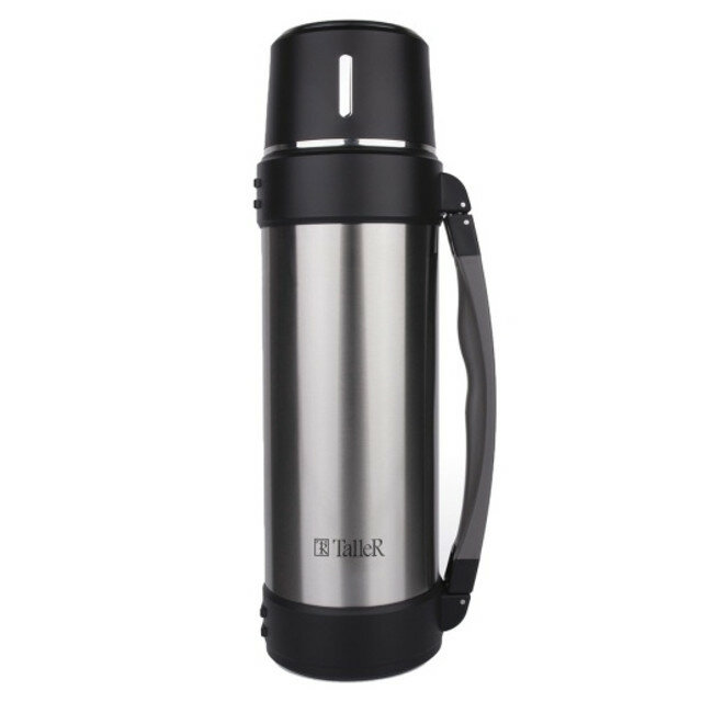 Термос TALLER Колинз 1,8 л кнопка-клапан ручка для переноски нержавеющая сталь пластик