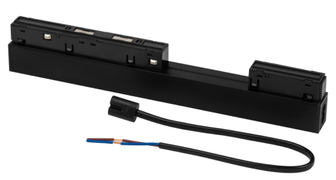 Драйвер ЭРА TRM20-DRH100 потайной для магнитной трековой системы NOVA в пластиковом корпусе, черный, 258х26х22мм, 230В 50-60Гц, 100Вт / блок питания