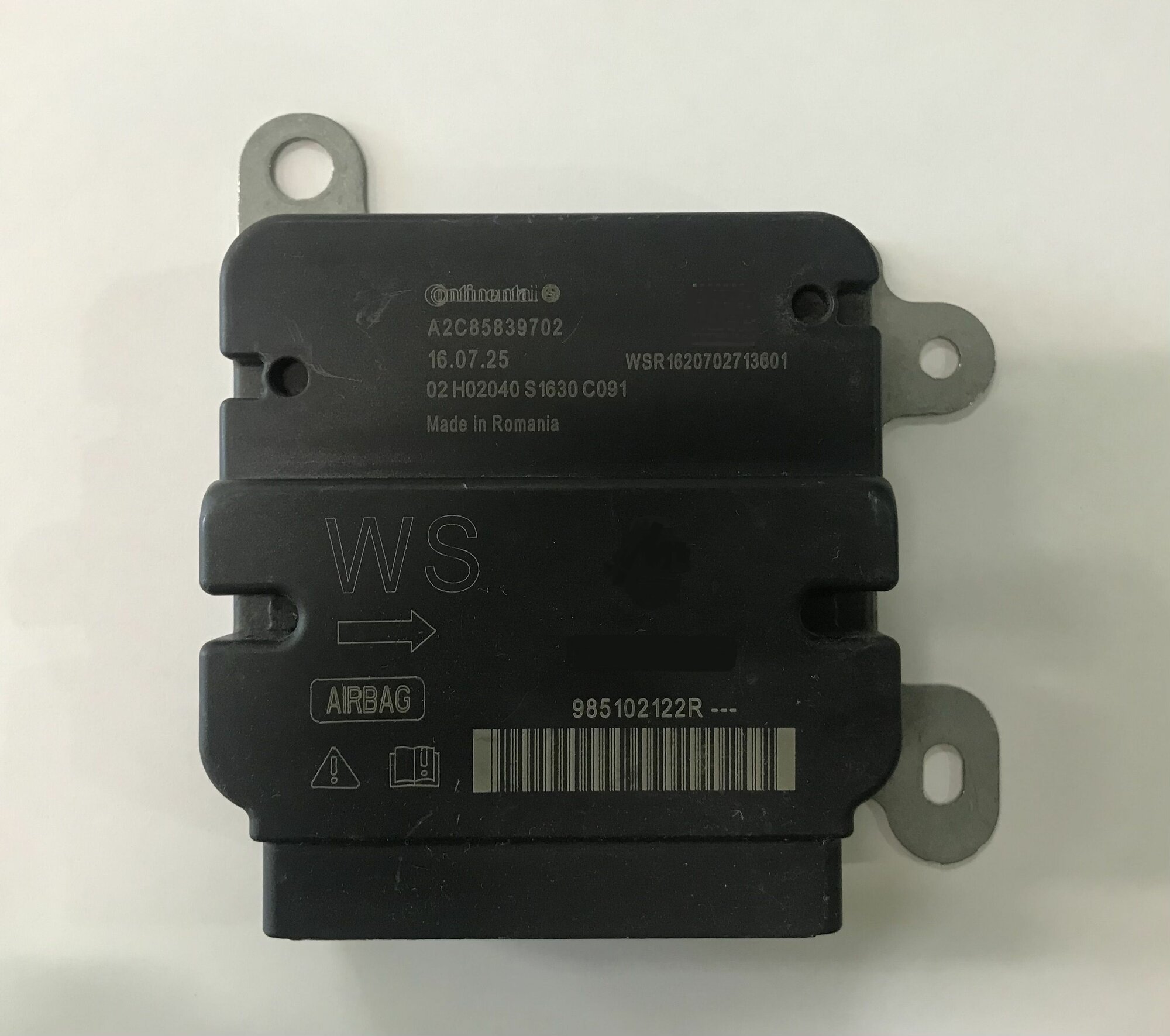 Блок управления подушками безопасности (AIR BAG) для а/м Renault Logan 2014- и Renault Sandero 2014-