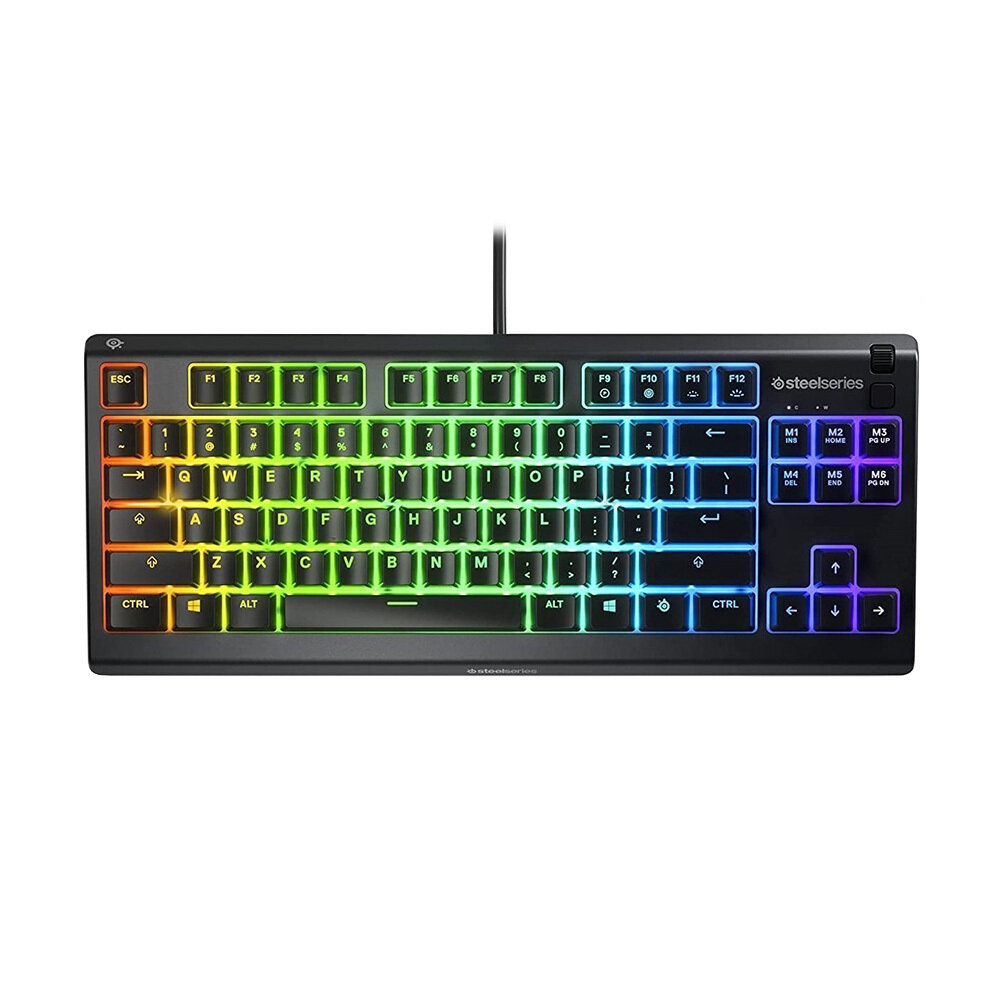 SteelSeries Игровая клавиатура проводная Apex 3 TKL, черный