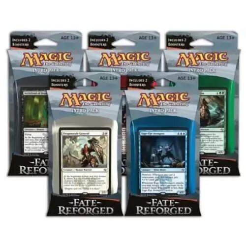 Набор из 5 разных Intro pack колоды MTG Fate Reforged на английском языке