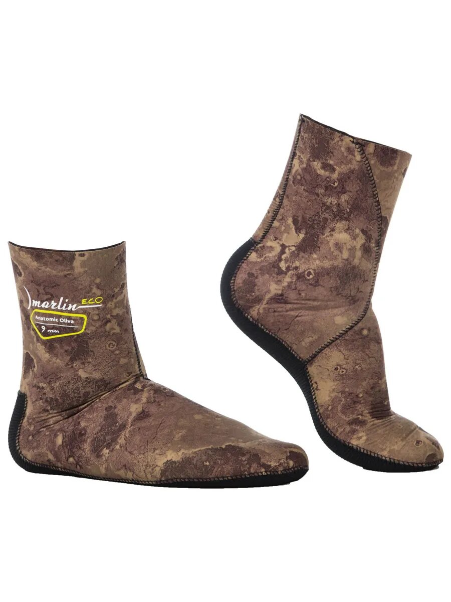 Носки для плавания Marlin Anatomic Eco Oliva 9 мм, 40-41