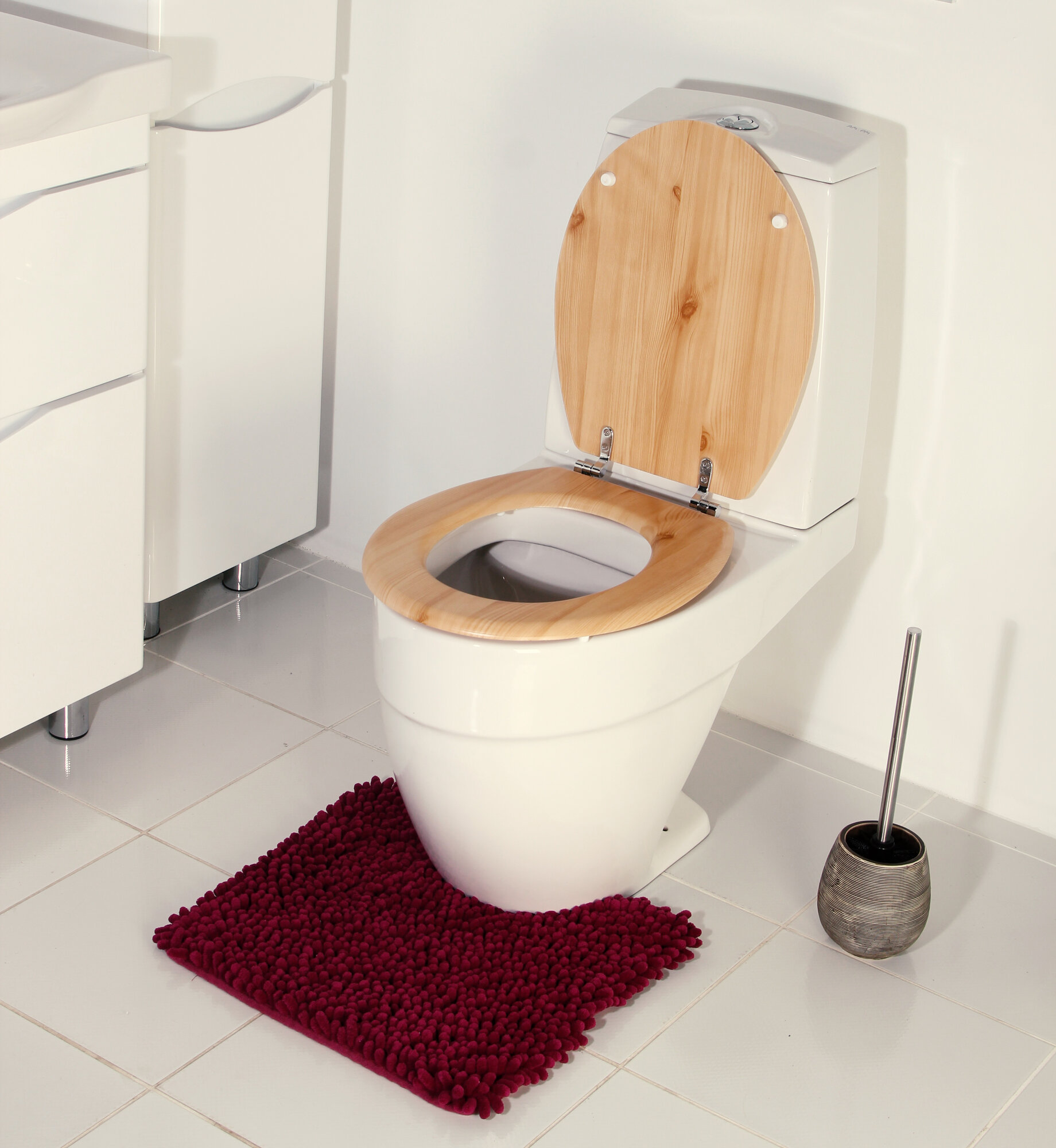 Сиденье для унитаза Ofelis "Бук", материал МДФ, крепления металлические