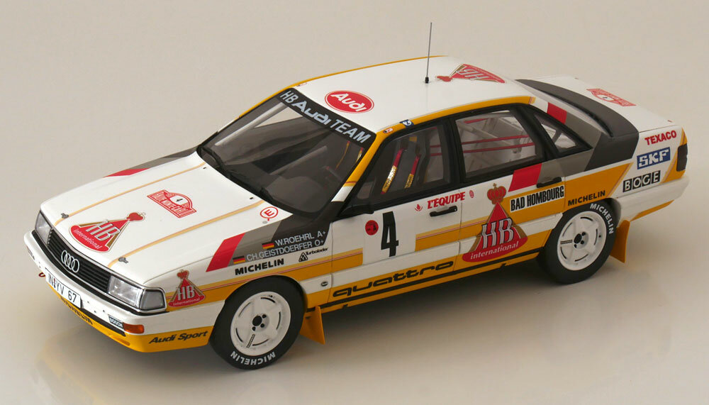 Модель коллекционная OTTO Audi 200 quattro no 4 rally monte carlo 1987