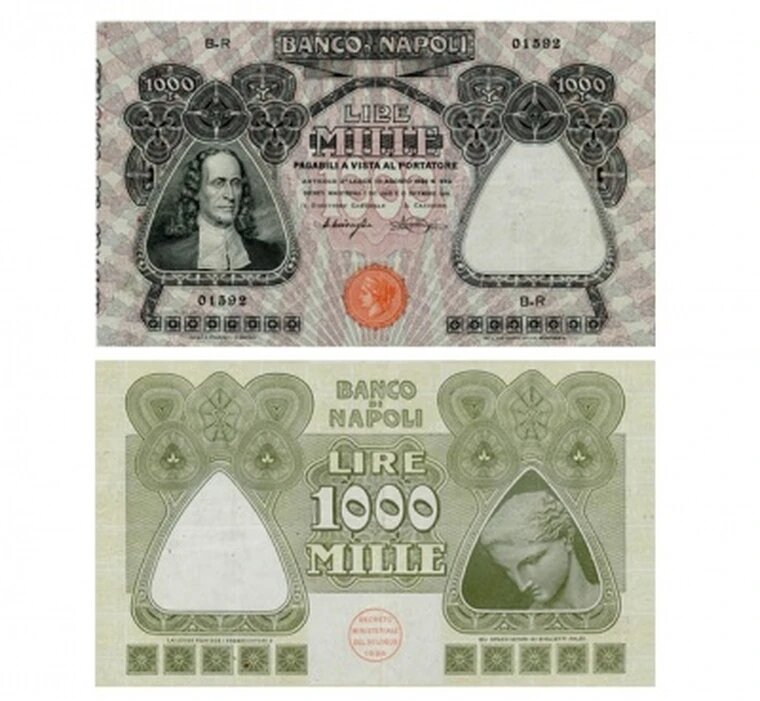 1000 лир 1914 года Италия, сувенирная копия, банкноты и купюры редкие коллекционные