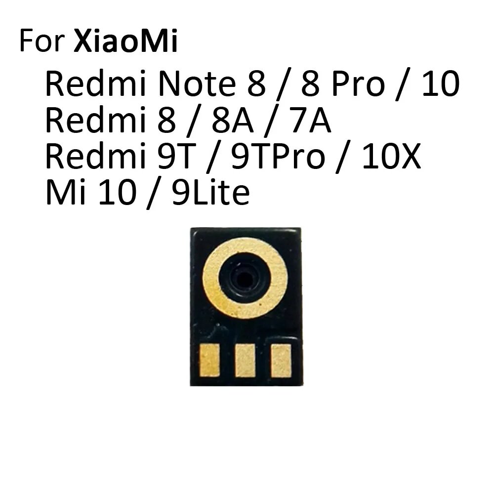 2 шт./партия, микрофон для XiaoMi 9 SE 8 Lite 9T Redmi 8A 7A 10X Note 8 Pro 10 1
