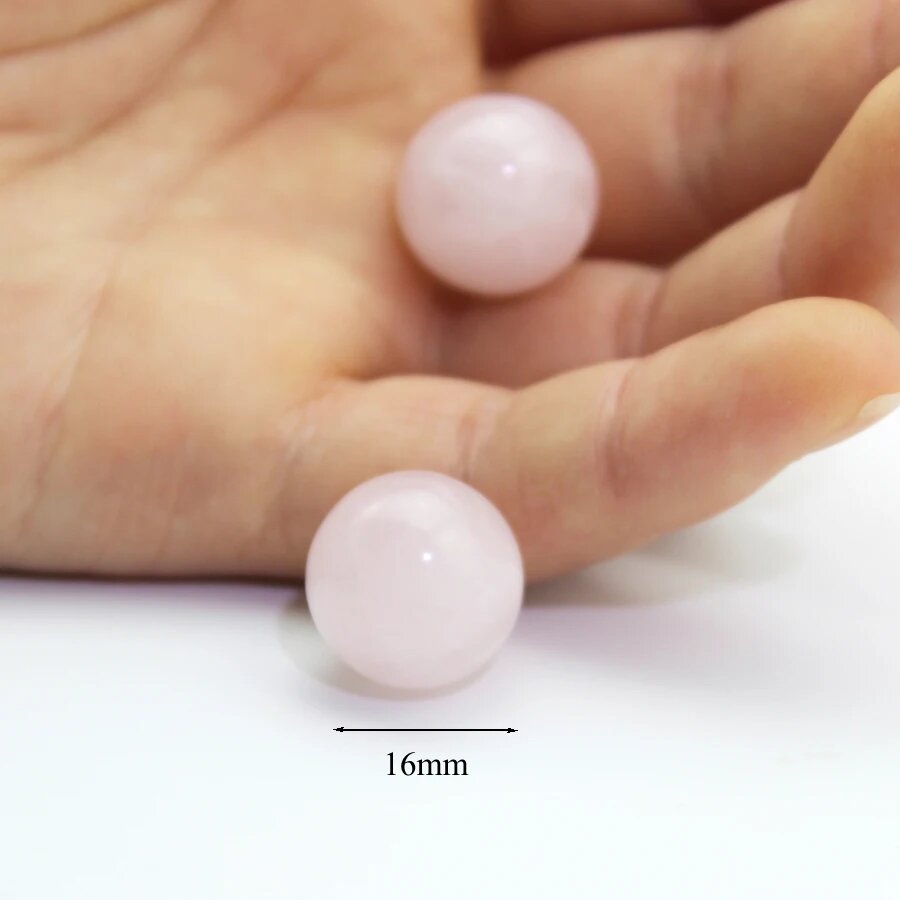 Натуральный агат 16 мм Розовый, 21 Rose Quartz