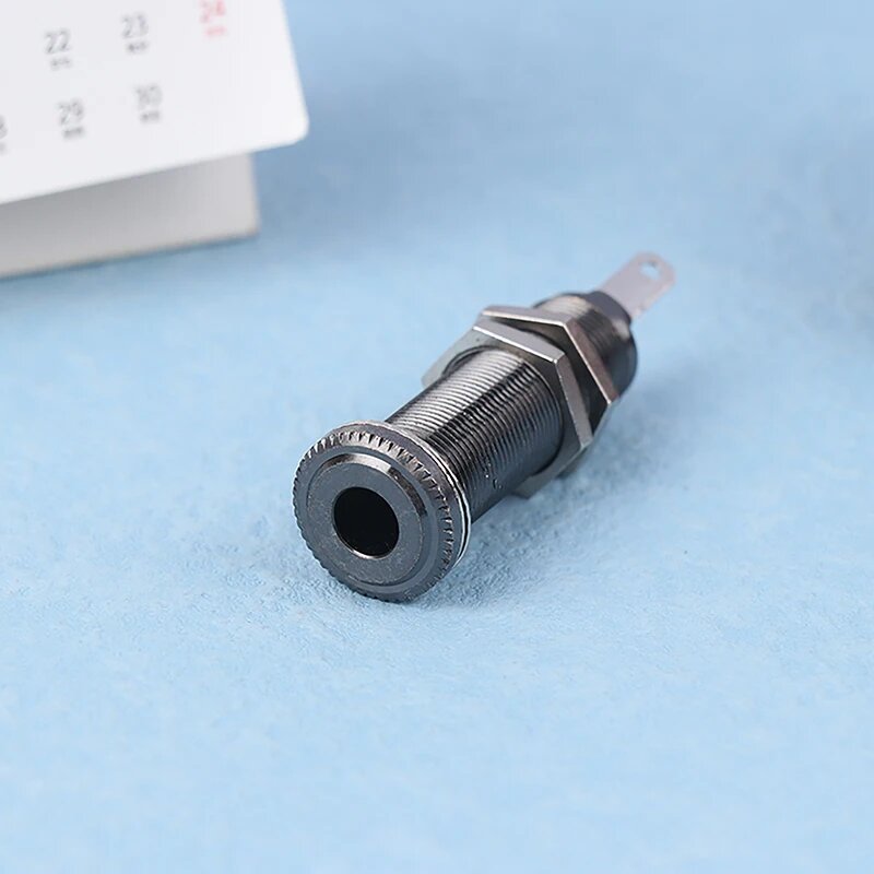 Разъём для электрогитары 6,35 мм, латунный Dark gray