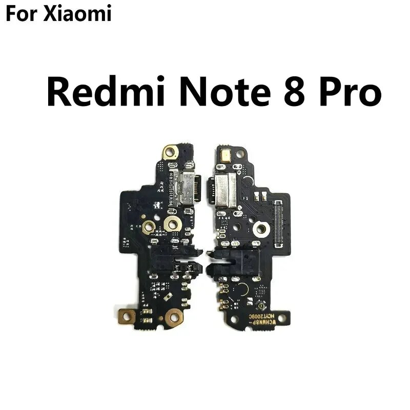 Новый микрофонный модуль + USB-порт для зарядки, разъем гибкого кабеля, детали для Xiaomi Redmi Note 6 7 8 9 Pro Redmi 9 9A 10X 8A 8 Redmi Note 8 Pro
