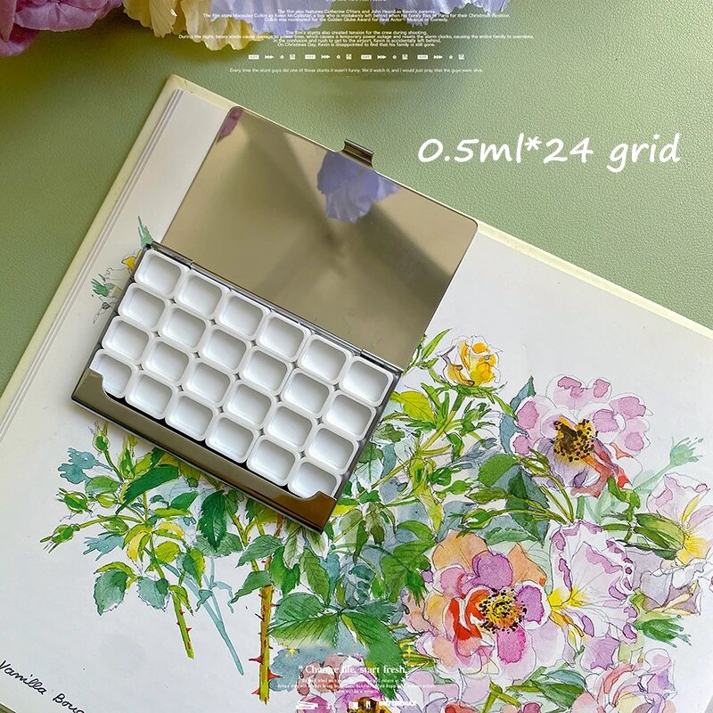 Коробка для акварели из нержавеющей стали WJ-bxg 0.5MLx24 grid