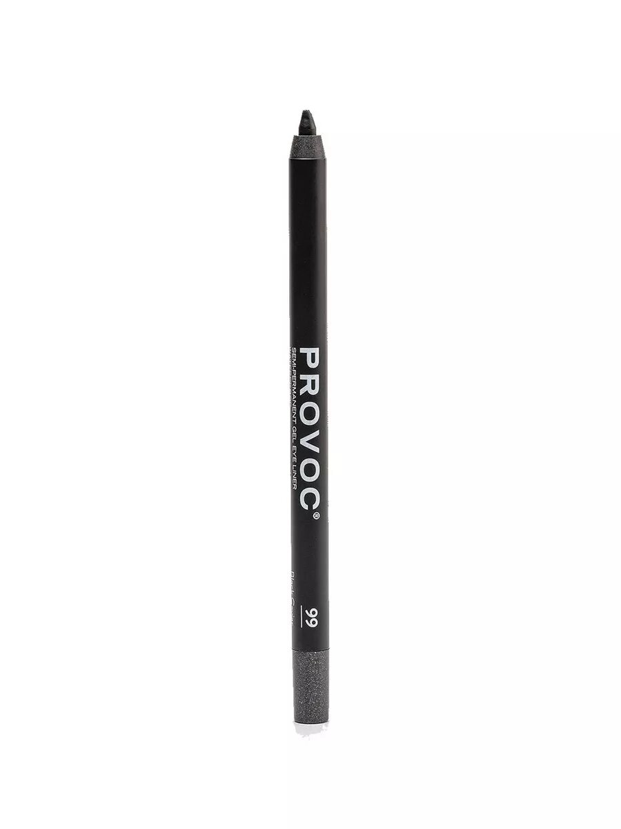 Provoc Gel Eye Liner 99 Полуперманентный гелевый карандаш для глаз (черный с голографией) 1,2 г
