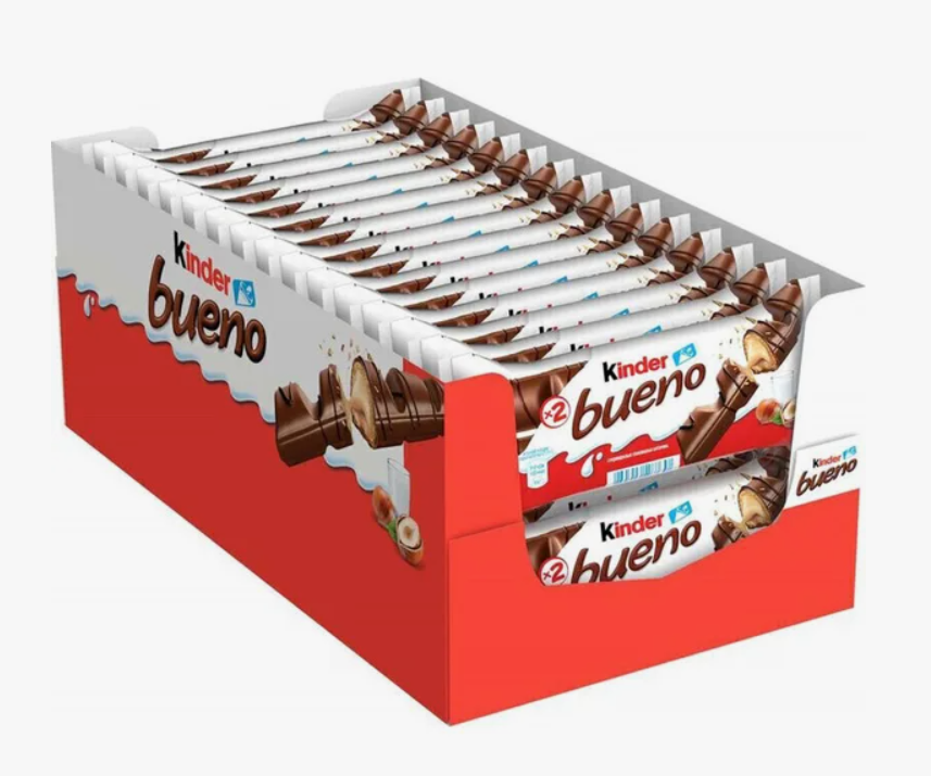 Kinder Батончик Киндер Буэно, вафельный, в молочном шоколаде, 43 г, 30 шт
