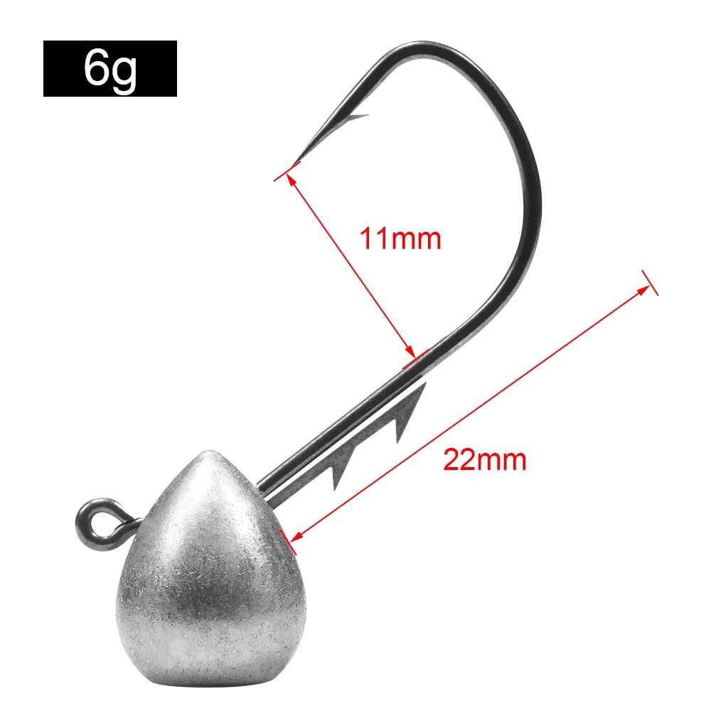 Spinpoler Колючий джиг-головка 10 шт. 6g