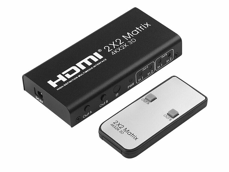 Сплиттер Palmexx 2xHDMI - 2xHDMI 4Kx2K/30Hz PX/AYM-22V14