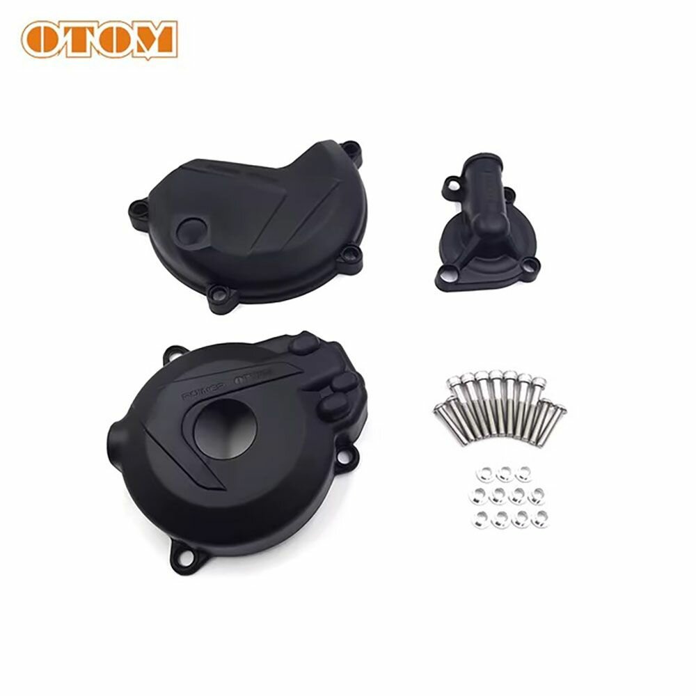 Защита крышек двигателя ZONGSHEN NC250 KAYO AVANTIS BRZ и др, черная.