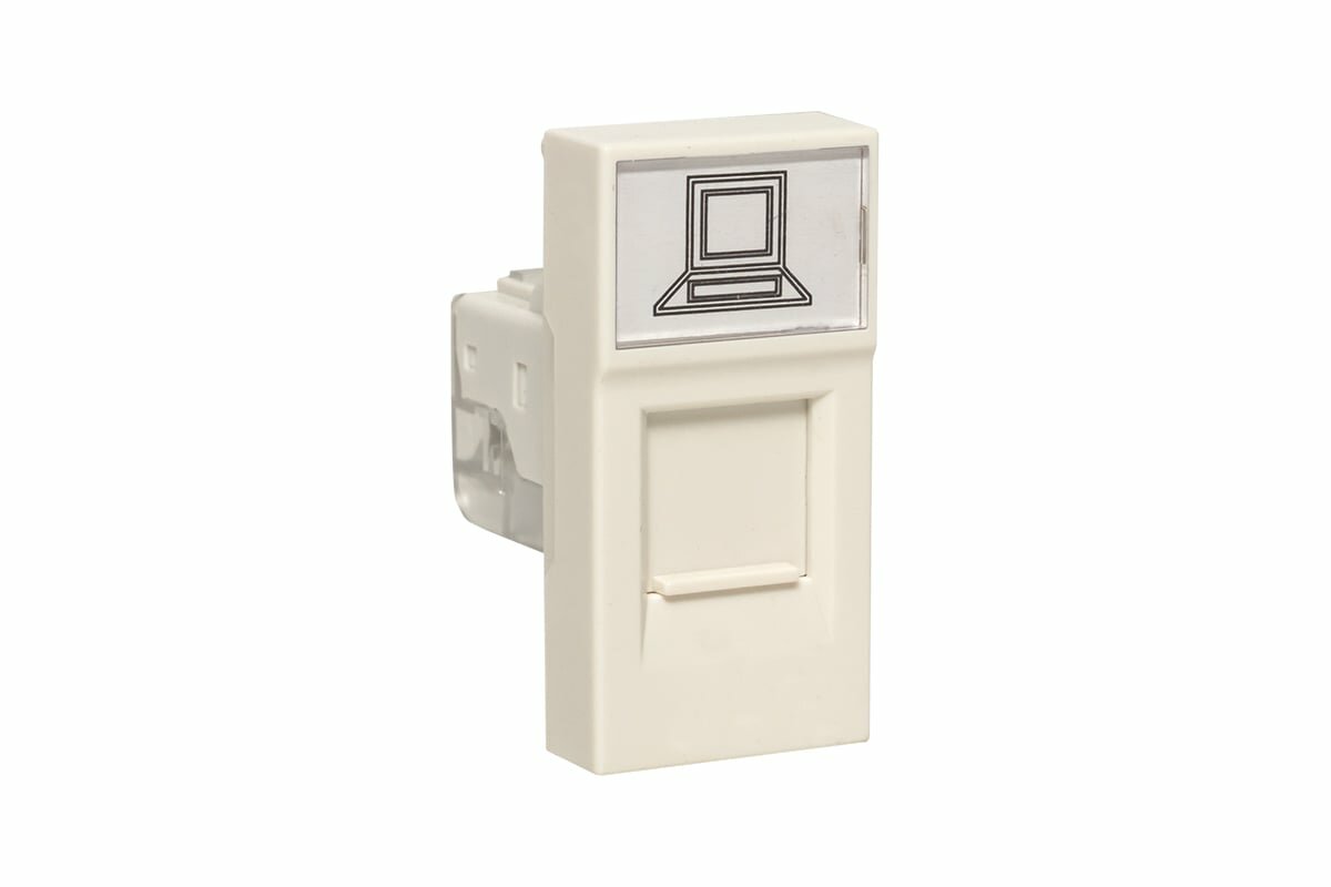 Розетка EKF RJ45 кат. 5e, 1 модуль E1MK015E-135-10