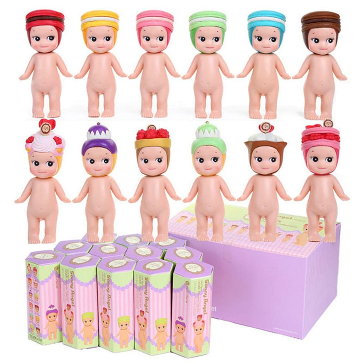 8 см Kawaii Macarons Десерт Sonny Angel Фигурка Куклы Оригинальные Украшения Игрушки Ограниченный Выпуск Подарок Дети 1 ШТ Случайно
