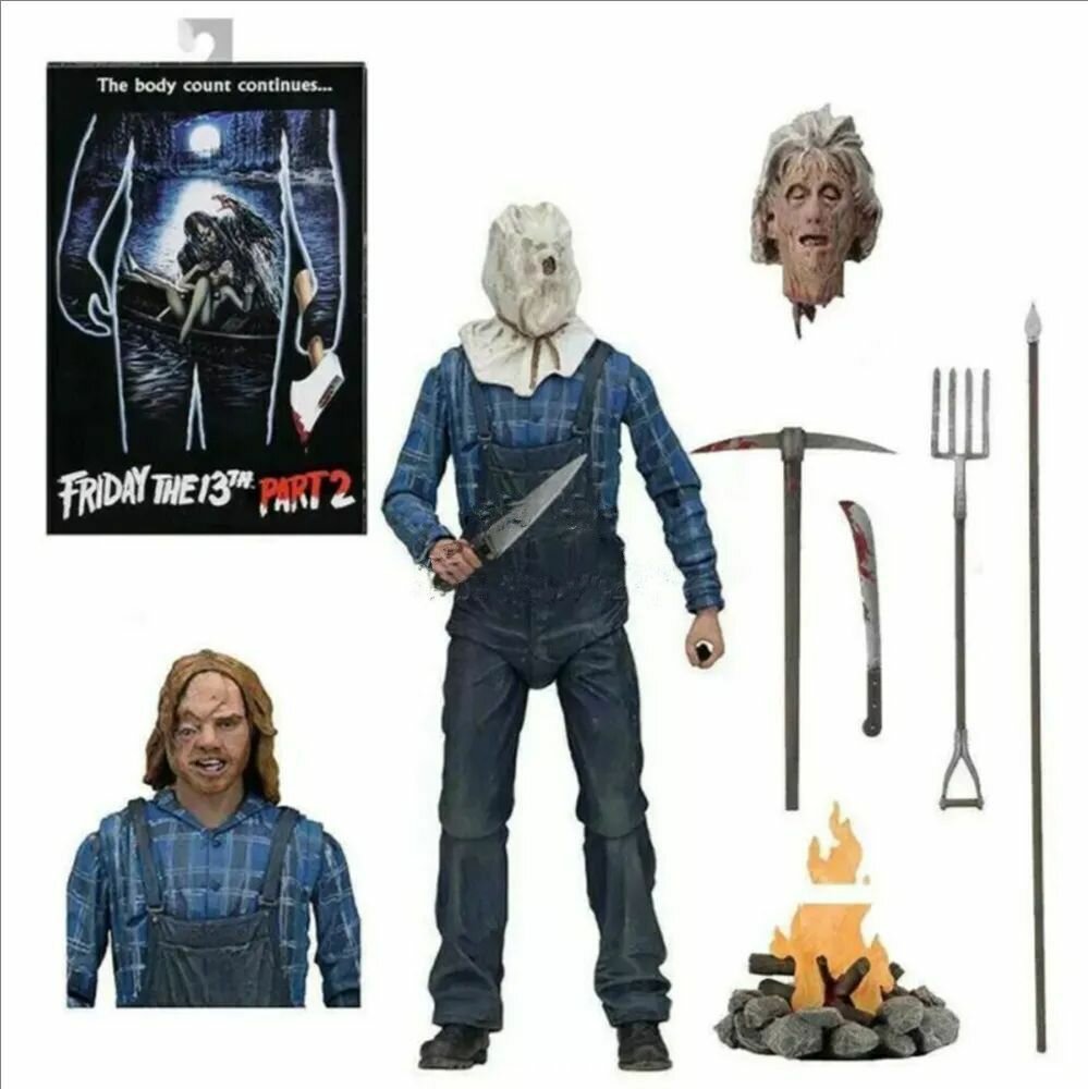 Подвижная фигурка Джейсон Вурхиз (Пятница 13-е) Friday the 13th: Jason Voorhees Ultimate Part 2 NECA