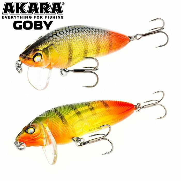 Воблер Akara Goby 65F 8гр. (2/7 oz 2,6 in) A190