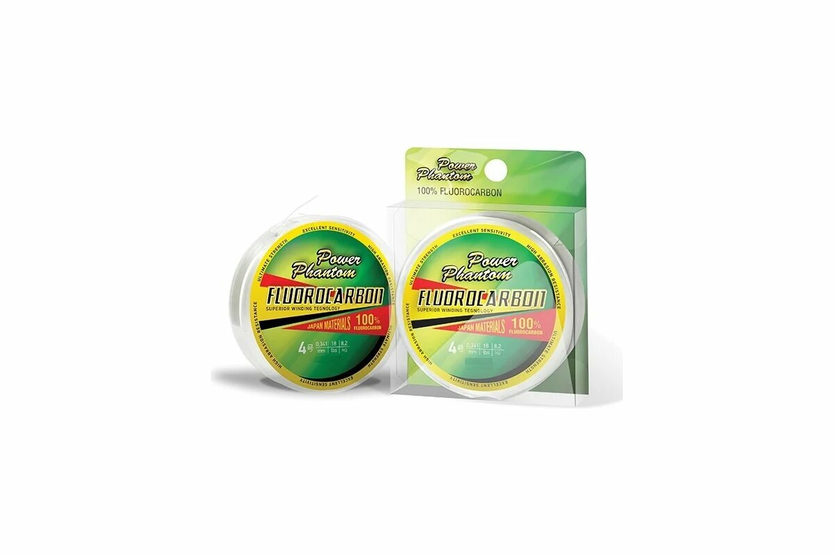 Power Phantom Леска Fluorocarbon, 7,0 0,45мм, 15,3 кг, прозрачный, 30м PPF30045