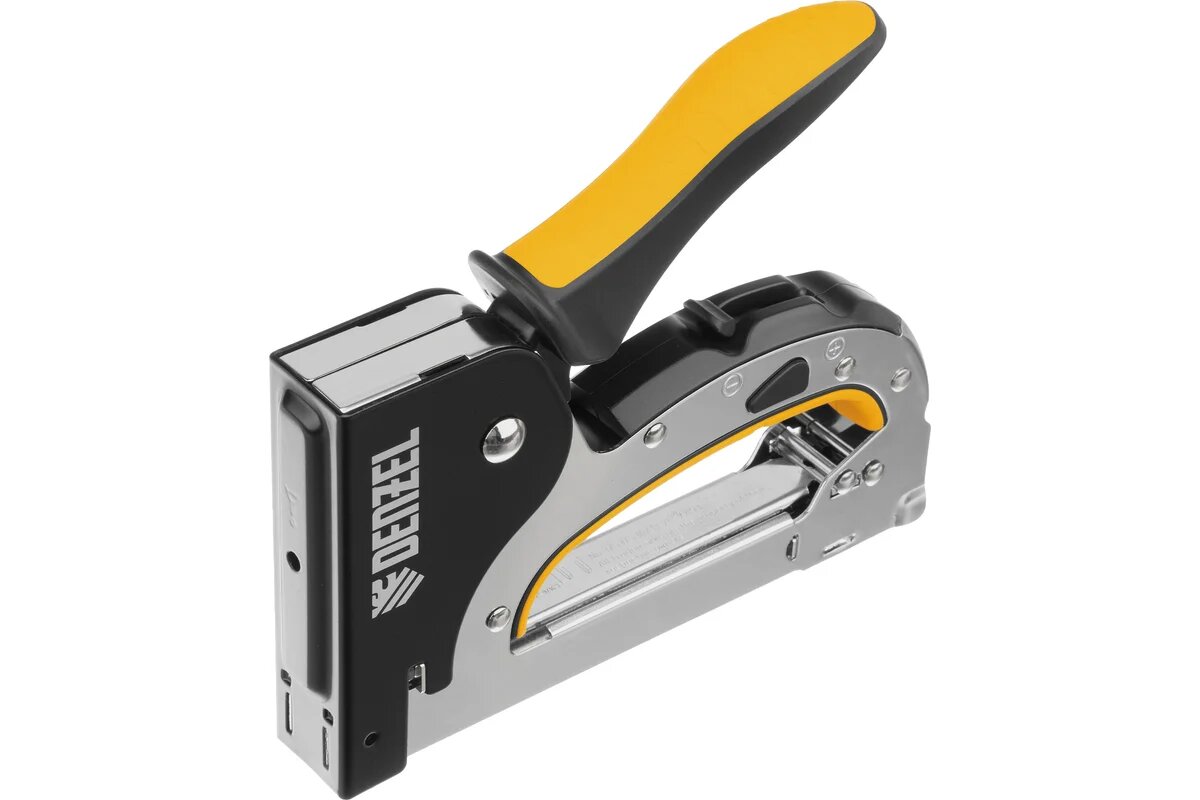 Denzel мебельный степлер, стальной корпус, регулятор удара, тип 53, 4-14 мм, 40211