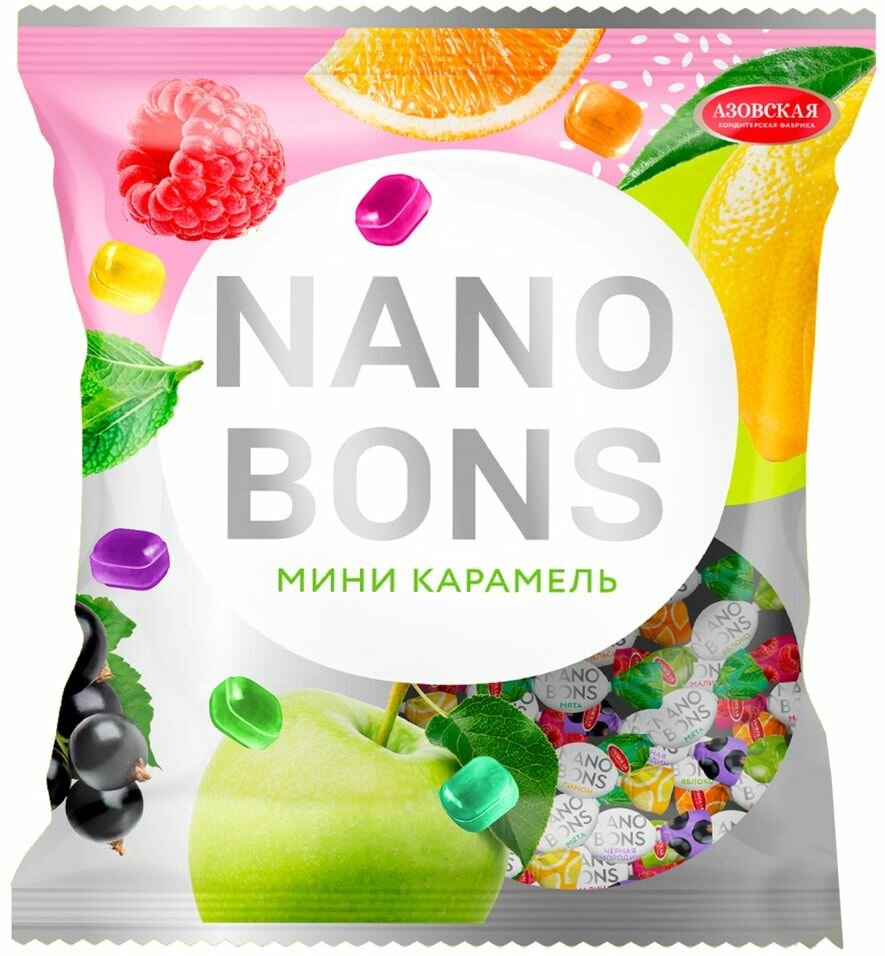 Карамель мини леденцовая NANOBONS 1кг