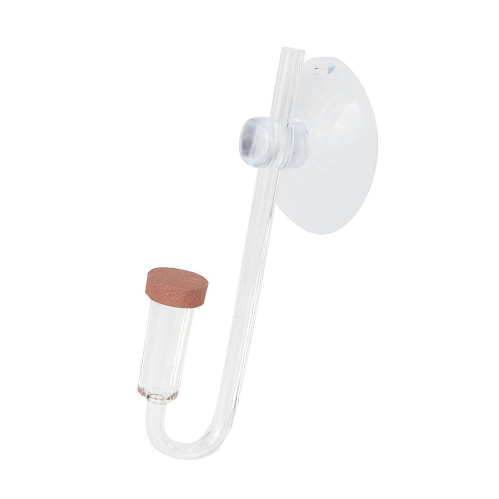 Диффузор для аквариумных растений, атомайзер, счетчик пузырьков, акриловый, прозрачный, размер 8.5см/3.3дюйм, 3.5см/1.4дюйм, цвет как на картинке, с присоской, 1 шт.